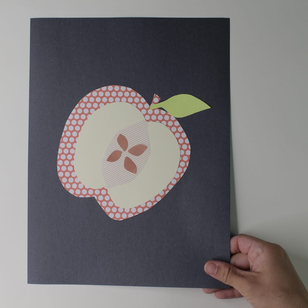 Apple Collage Craft for Kids - Grow Good Humans