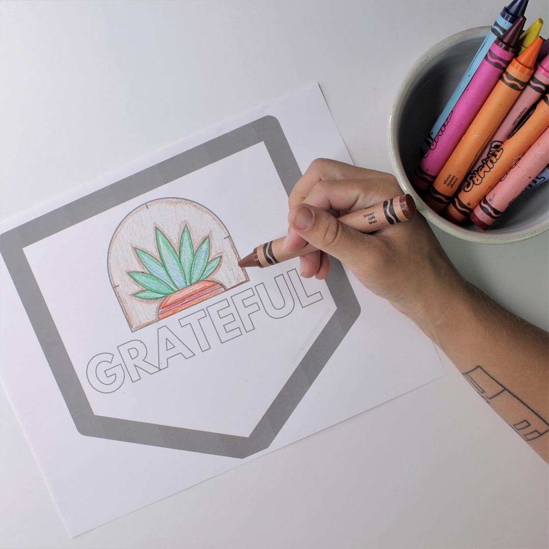 Gratitude Banner Craft - with a free printable! - Grow Good Humans
