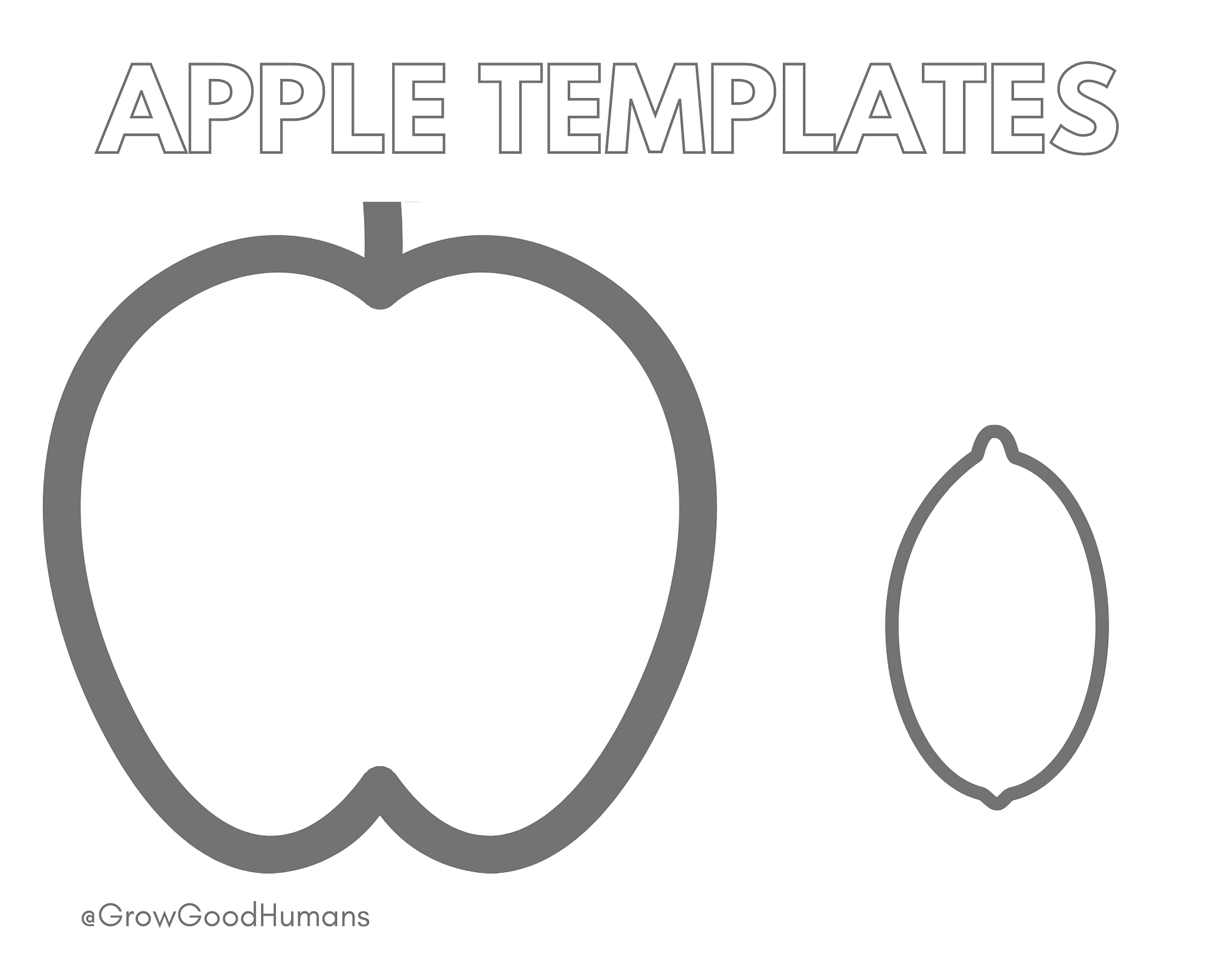 Apple Collage Craft for Kids - Grow Good Humans