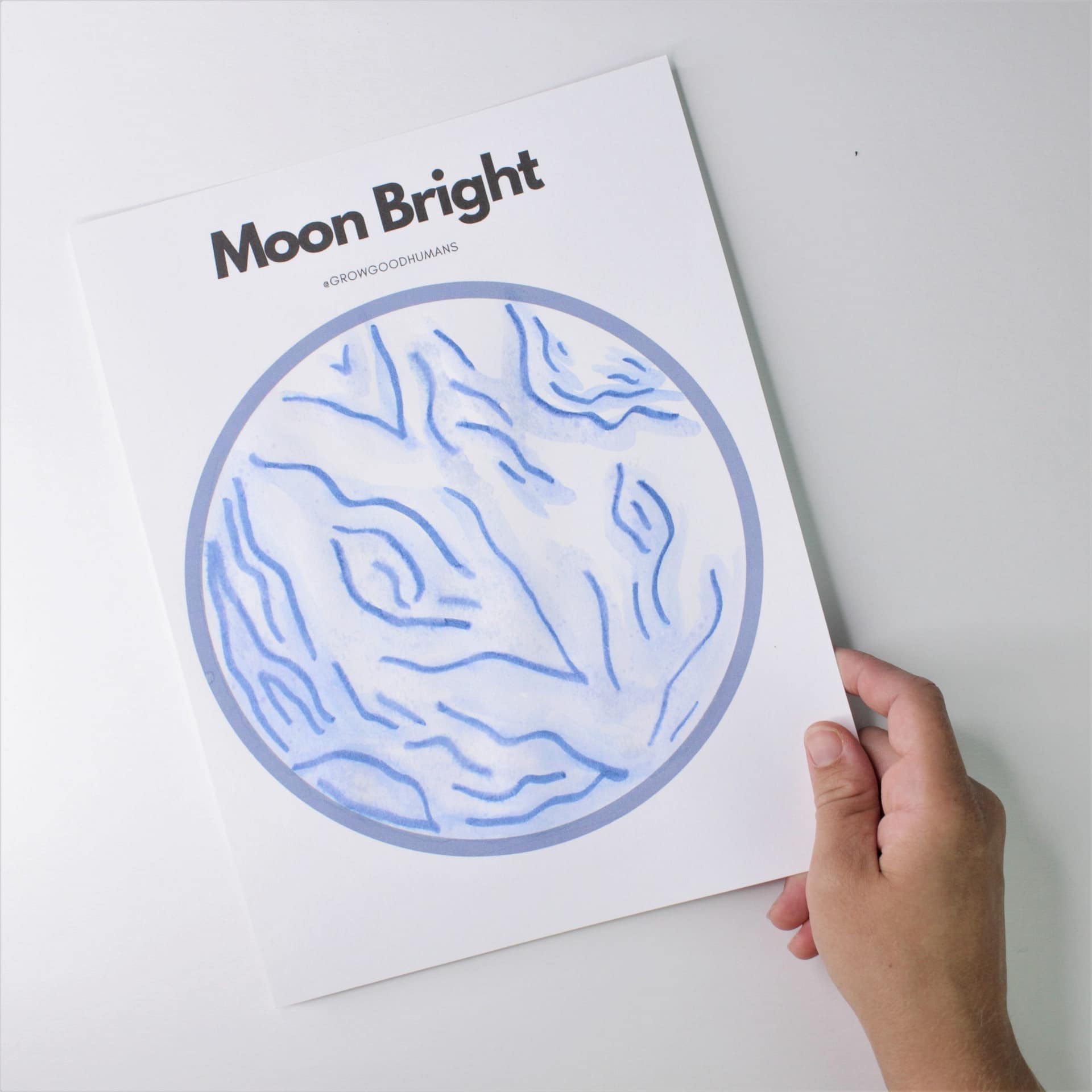 how to draw a moon with markers